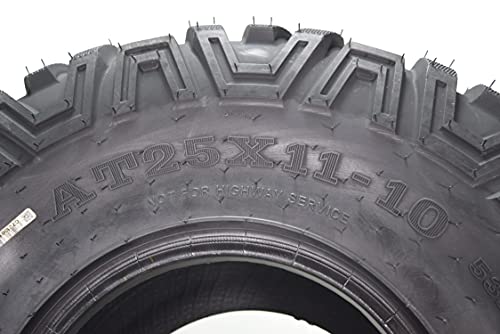 MASSFX QL ATV UTV 25x11-10 Rear Tire 25" 25x11x10 6Ply (2 Pack)