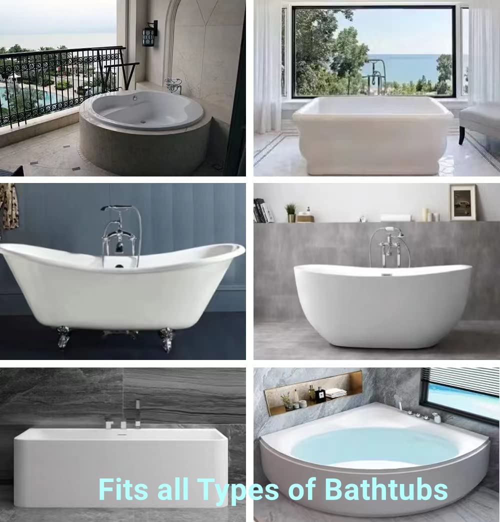 CAICFYIN Bathtub Pillow for Men and Women,Bath Pillows for Tub with 4D Waterproof Air Mesh Material Technology and 7 Non Slip Suction Cups,Bath Pillows for Tub Neck and Back Support