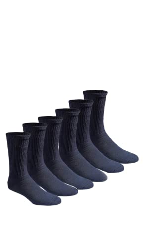 comfortino Cushioned Crew Socks For Man & Women Winter pack Of 6 Pairs (as1, numeric, numeric_10, numeric_13, regular, tall, blue)