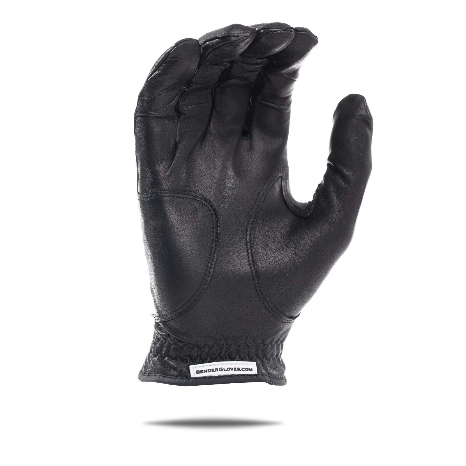 BG Bender Golf Glove | Wear On Left | (Black, Mens Medium)