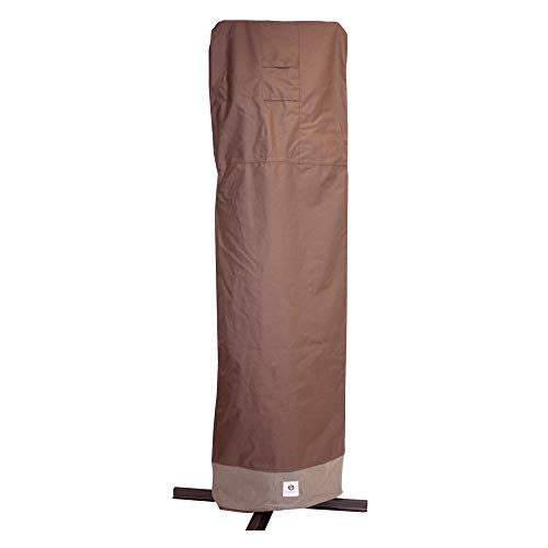 Duck Covers Ultimate Waterproof Patio Offset Umbrella Cover with Integrated Installation Pole, 13 Foot