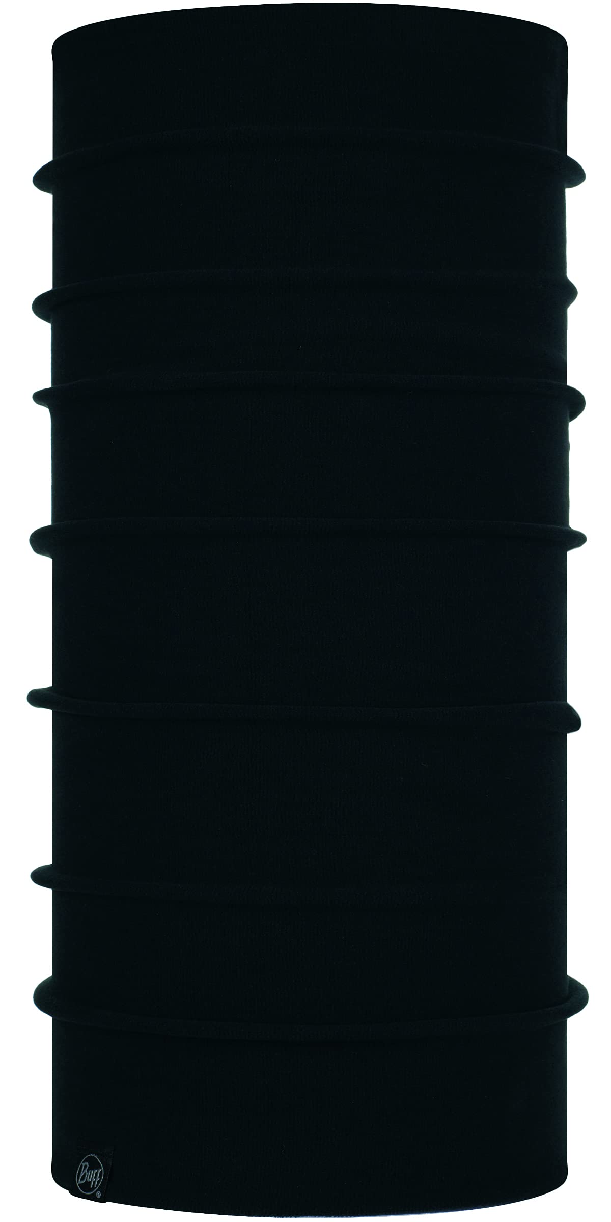 BUFF Adult Polar Reversible Neck Gaiter, Headband & Winter Neck Warmer, Ski Mask & Face Shield, Balaclava, Black, One Size