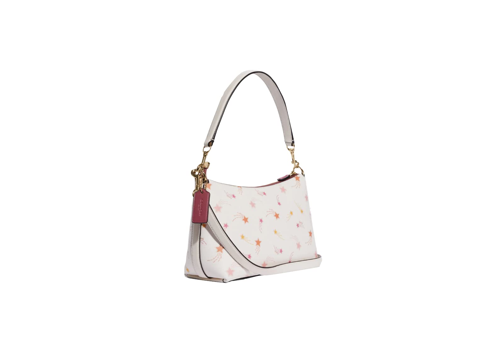 Coach Clara Shoulder Bag In Signature Canvas and Crossgrain Leather (IM/Chalk Multi)