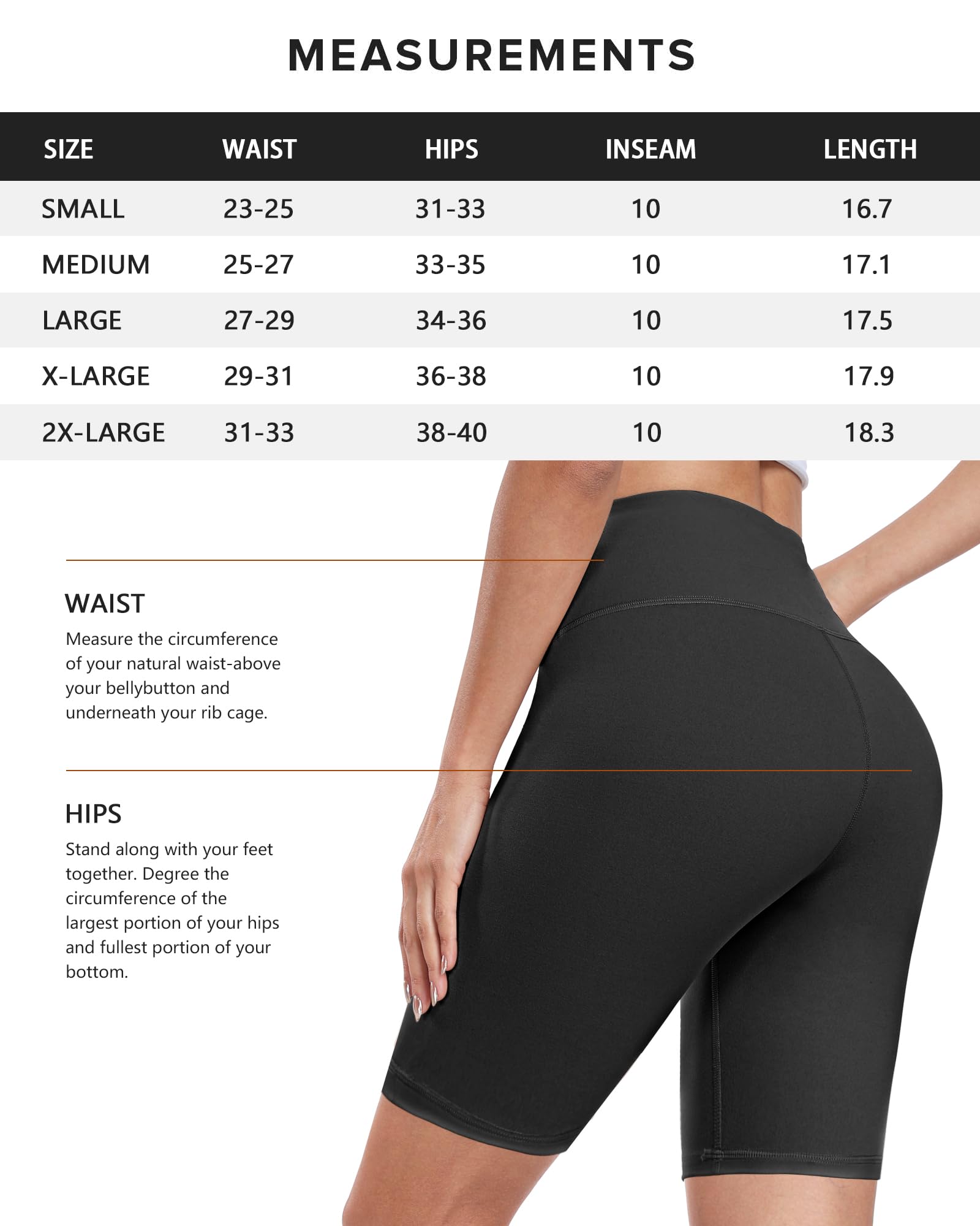 CHRLEISURE High Waisted Spandex Biker Shorts, Workout Booty Soft Yoga Shorts for Women (3" White, M)