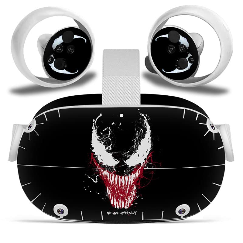 CENSTEEL Oculus Quest 2 VR Headset and Controller Skin, Vinyl Decal Sticker for VR Headset and Controller, Virtual Reality Protective Acces