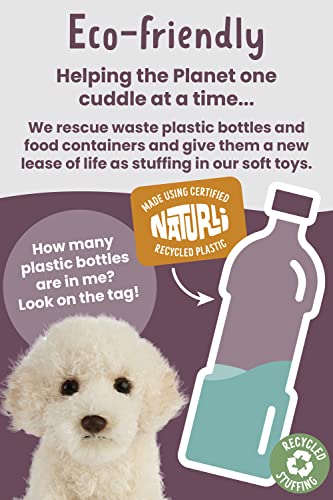 Living Nature Labradoddle Puppy Stuffed Animal | Fluffy Dog Animal | Soft Toy Gift for Kids | 6 inches