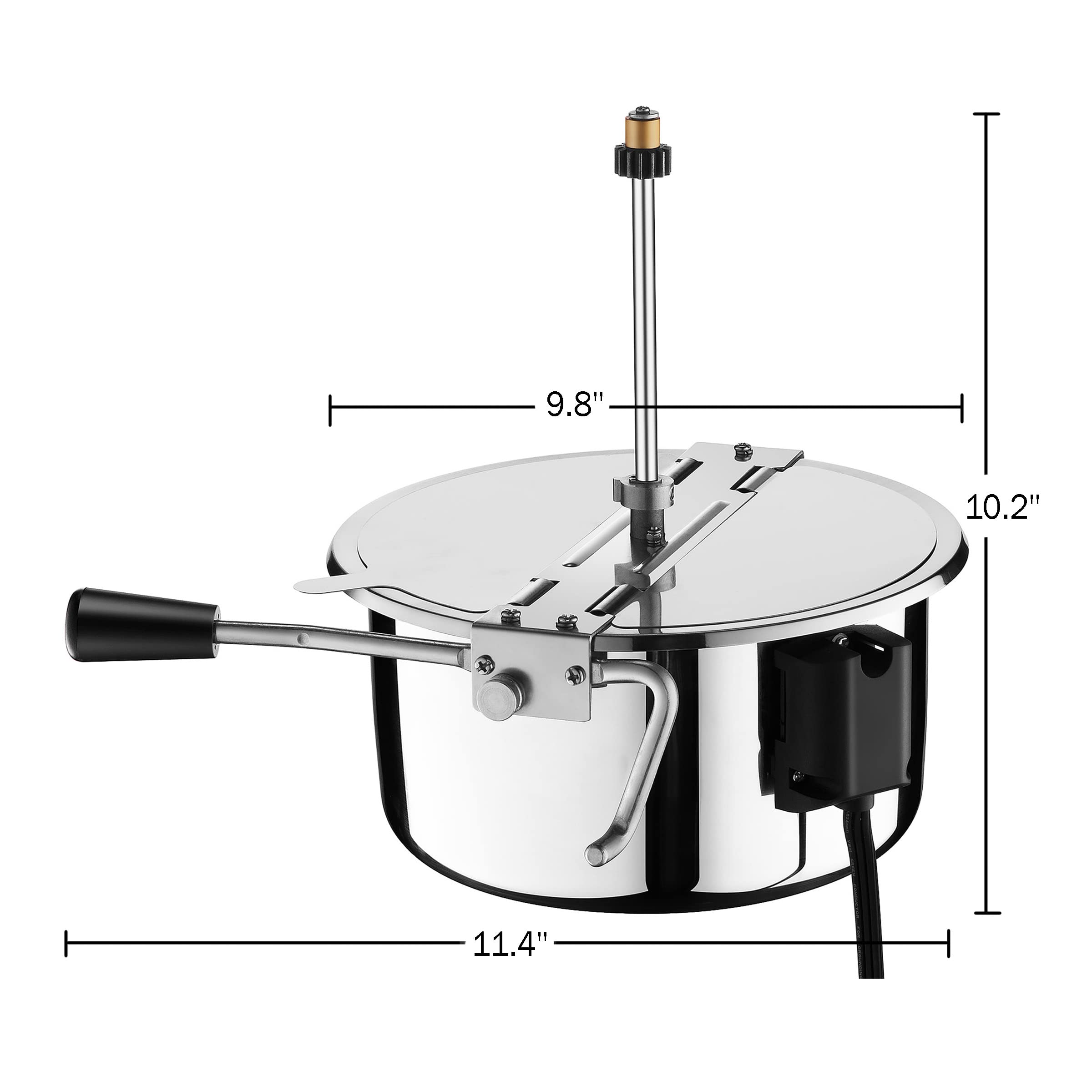 Great Northern Popcorn Replacement Kettle - 10 Ounces, Silver, (768060YTB)