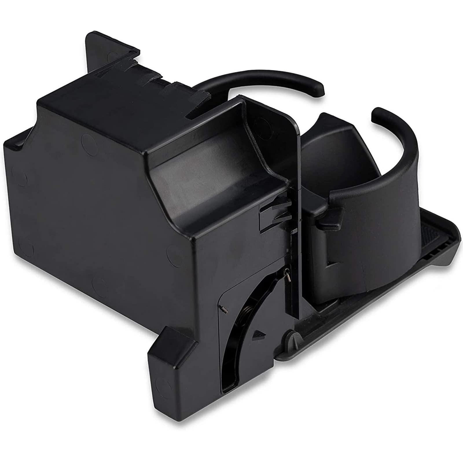 Center Console Cup Holder Insert Compatible with Nissan Titan 2004 2005 2006 2007 2008 2009 2010 2011 2012 2013 2014 2015 Replace 96967-9FD0B 969679FD0B(Black)