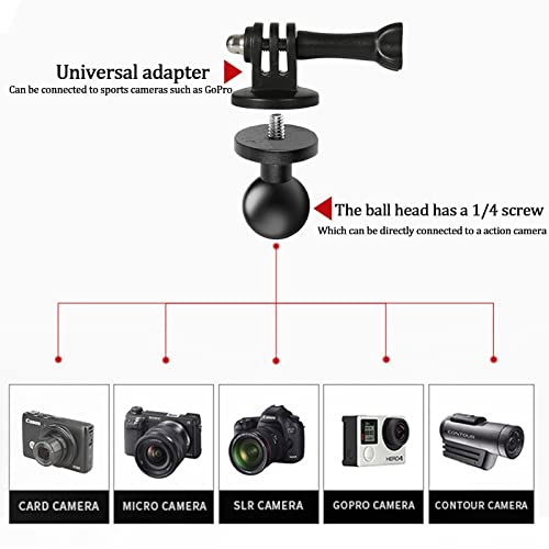 UTV/ATV RZR Action camera mount holder 360° Rotaion Camera Mount gopro accessories fit 1.75"-2" Roll Bar and Bars Compatible with All GoPro Models,Such as GoPro Hero 9,8,7,6,5,4,Session,GoPro Max etc