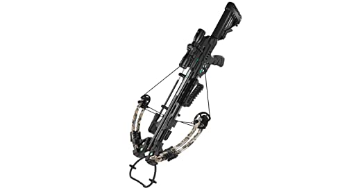 CenterPoint Archery Sniper Elite 385 Crossbow Package C0004 With 4x32mm Scope, Quiver And Arrows, Black/Camo