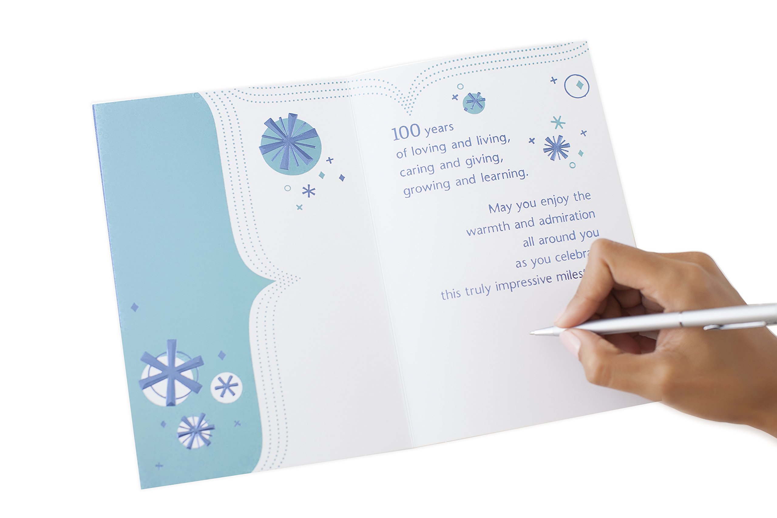 Hallmark 100th Birthday Greeting Card (100th with Confetti)
