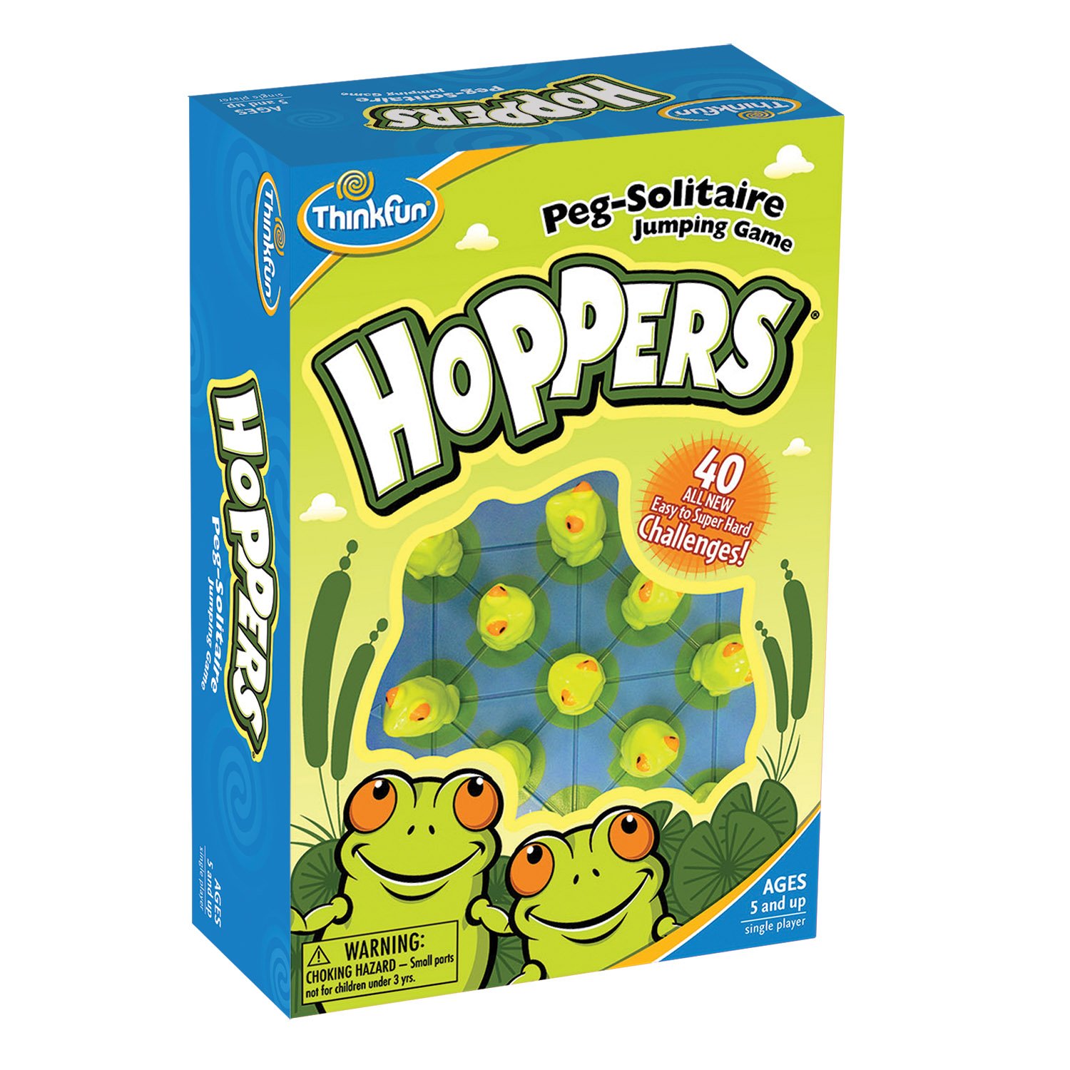ThinkFun Hoppers Logic Game - Enhances Critical Thinking Skills | Vibrant Multicolor Design | Fun and Educational Gameplay | Perfect Mind Teaser for Kids and Adults | ASIN: 76347