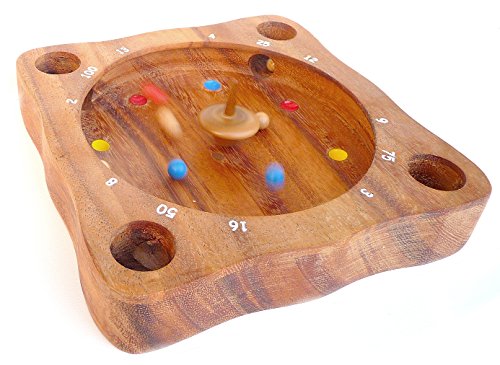Logica Puzzles Art. Tyrolean Roulette - Board Game in Fine Wood for 2/4 Players