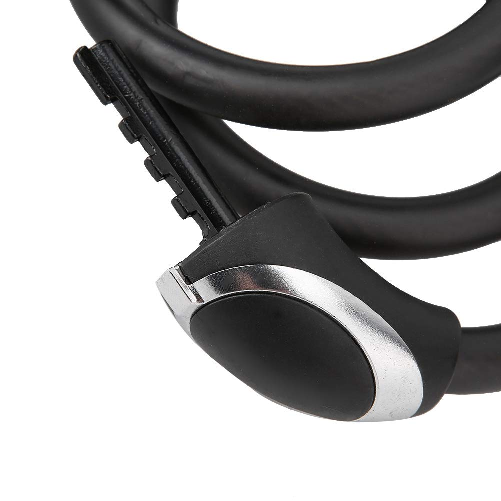 Bike Lock with 4-Digit Resettable Number, Cable Lock, High Security Light Password Anti-theft Security Steel Cable Lock for Cycling Outdoors
