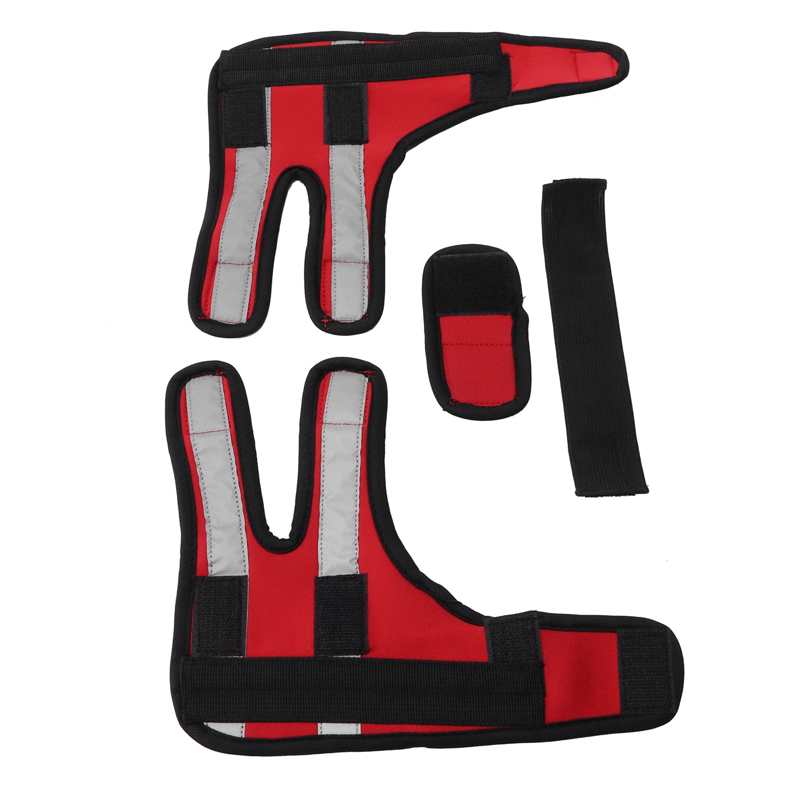 GLOGLOW 1 Pair Dog Front Leg Braces, Reflective Dog Shoulder Brace Front Leg Brace Canine Elbow Protector for Ligament Injuries Sprains(Red M)