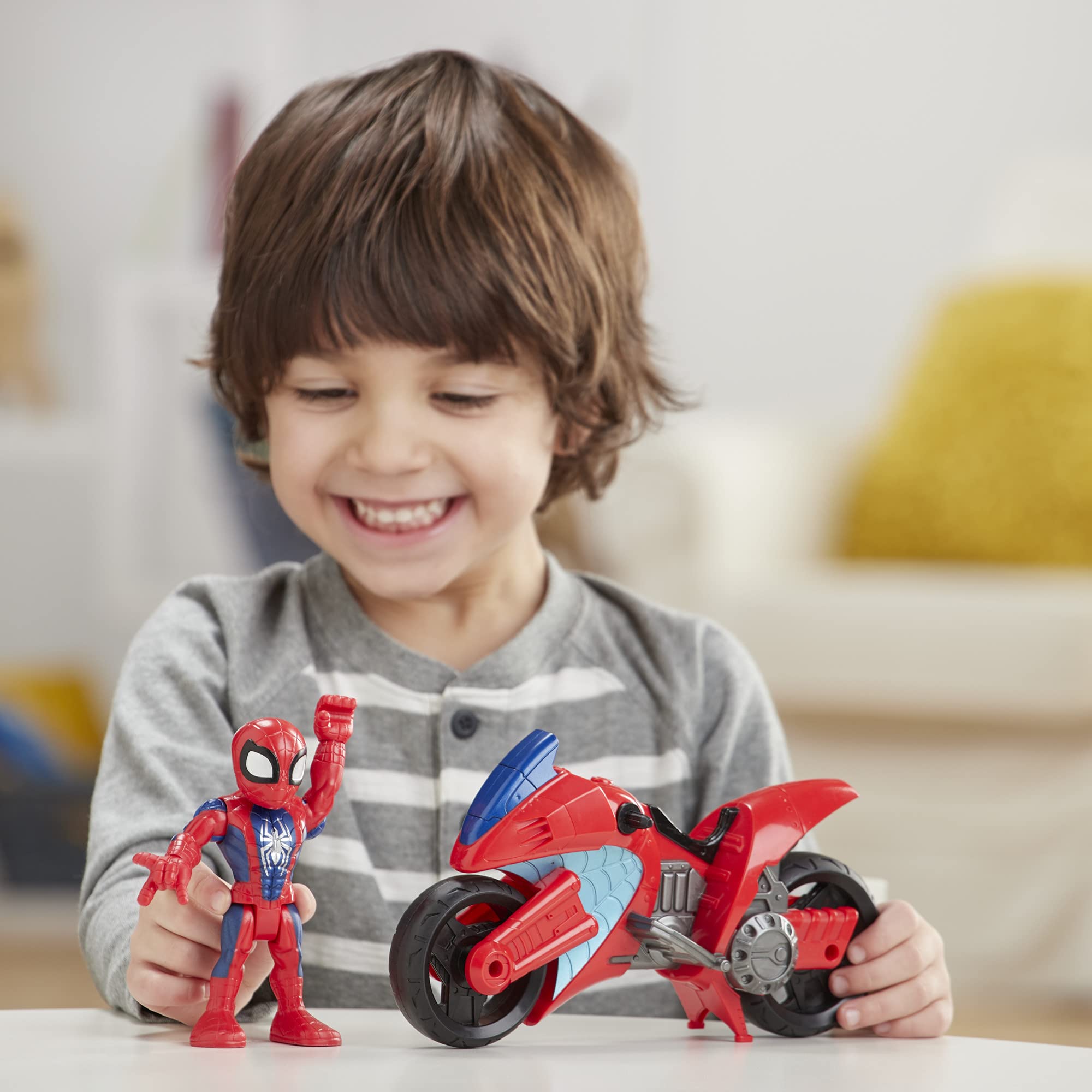 Playskool Heroes Sha Mega Mini Motorcycle Spiderman