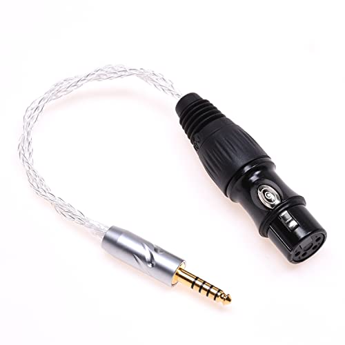 GAGACOCC 16 Cores Silver Plated 4.4mm Male to 4Pin XLR Female Balanced Audio Cable for Sony NW-WM1Z 1A MDR-Z1R TA-ZH1ES PHA-2