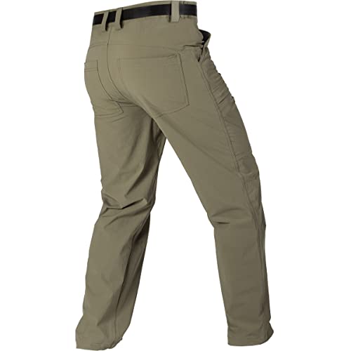 FREE SOLDIER Men's Outdoor Cargo Hiking Pants with Belt Lightweight Waterproof Quick Dry Tactical Pants Nylon Spandex (Mud 32W/30L)