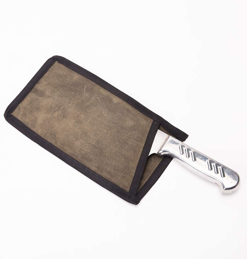 Meat Cleaver Knife Sheath,Butcher Chef Knife Edge Guard,Durable Wide Knives Blade Edge Protectors,Waxed Canvas Chef Knife Case, Heavy Duty Chef Knife Cover-Knives Not Included