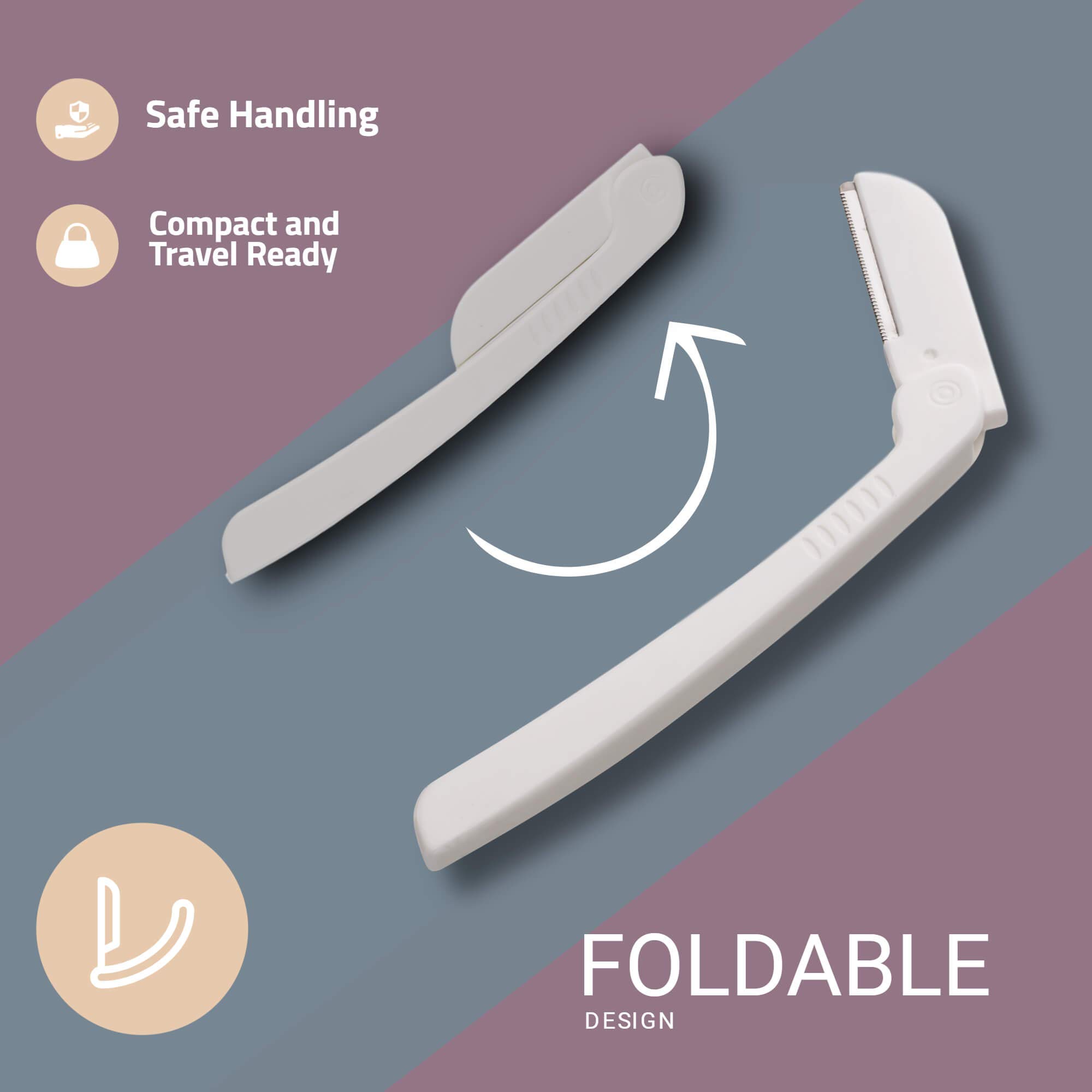 Dermaplaning Tool (9 Count) and Dermaplane Oil Bundle – Easy to Use Face Razor with Smooth Glide Shave Oil – Effortlessly Removes Facial Hair for Happy Skin