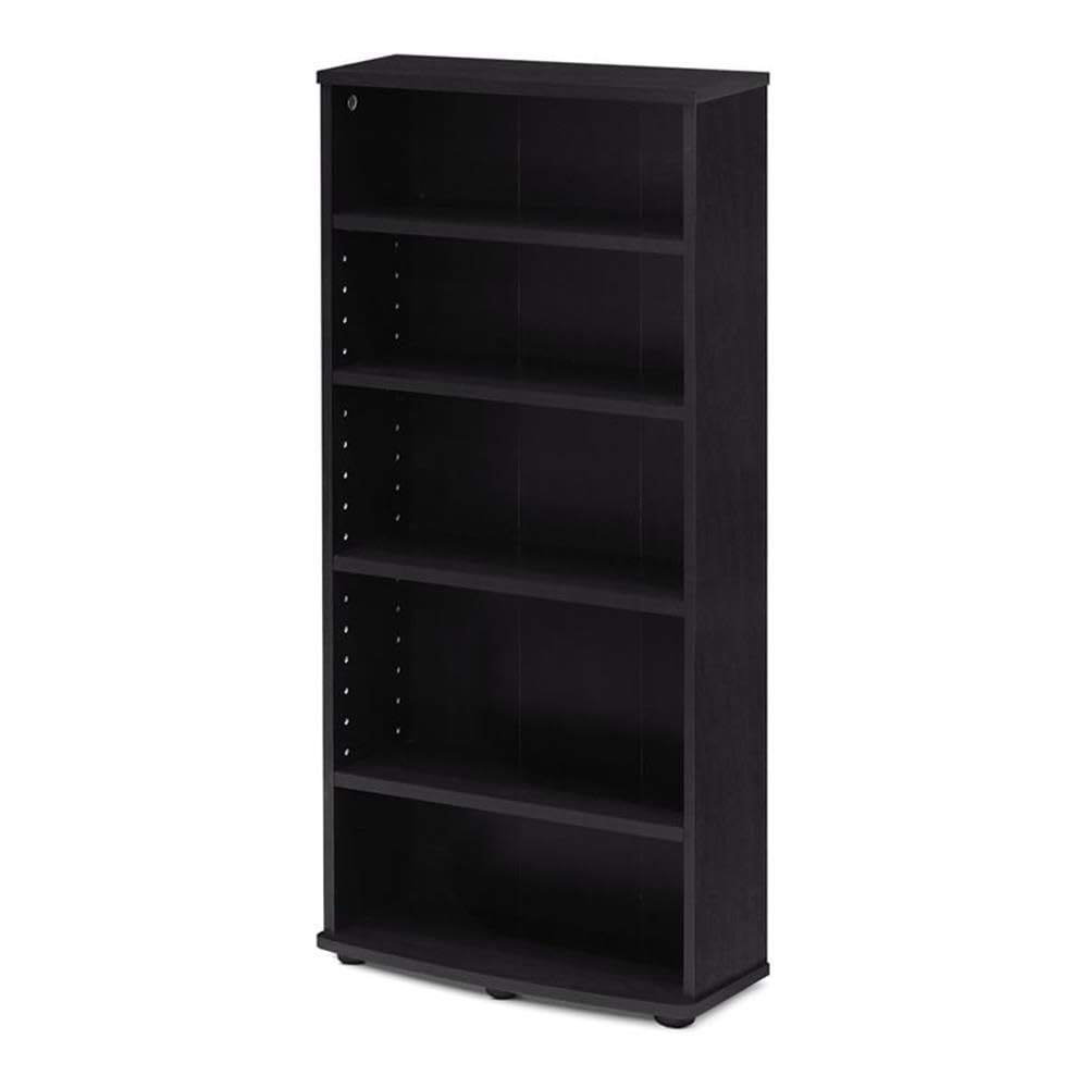 FURINNO Jaya 4-Tier Multimedia Storage Tower, Espresso