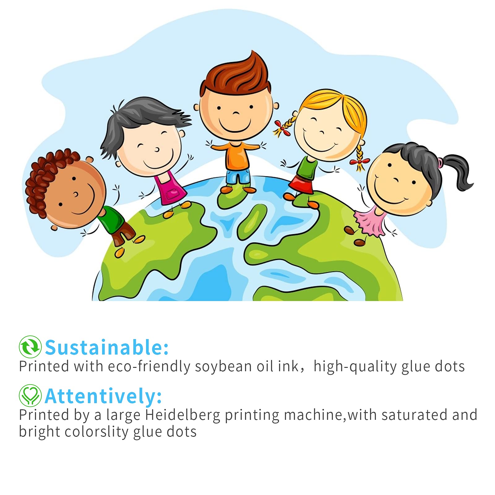 Choclaif Educational Posters for Kindergarten, Elementary School. Classroom Posters with Glue Point Dot for Classroom Decor, Preschool Learning Activities, and Homeschool Supplies(14PCS)