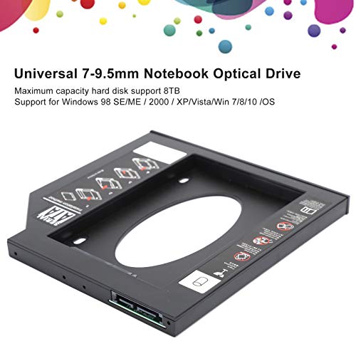 Computer Optical Drive, Wide Compatibility and Adaptation Easy to Carry and Use Plug and Play Notebook Optical Drive Large Capacity for All 2.5 Inches 7-9.5mm