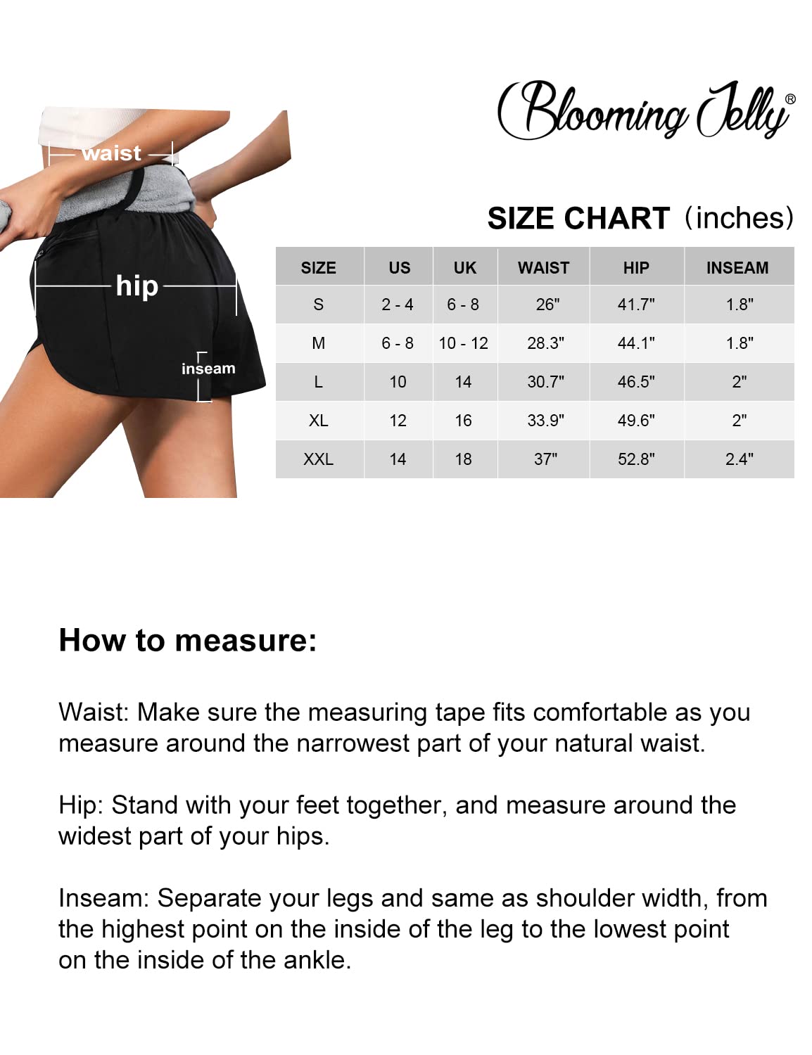 Blooming Jelly Womens High Waisted Hiking Shorts Lightweight Quick Dry Workout Shorts with Triangular Lining(Black,Medium)