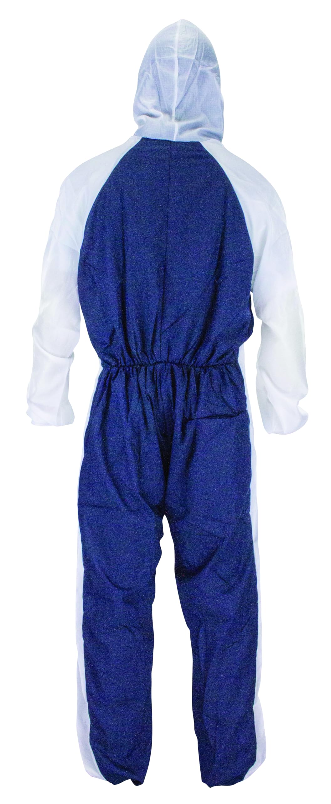 SAS Safety Corp Moonsuit Nylon and Cotton Coverall | Machine Washable Full Pullover with Hood Work Coveralls | Full Zipper Front, Elastic Waist with Pockets for Painting, Automotive, Factory (Medium)