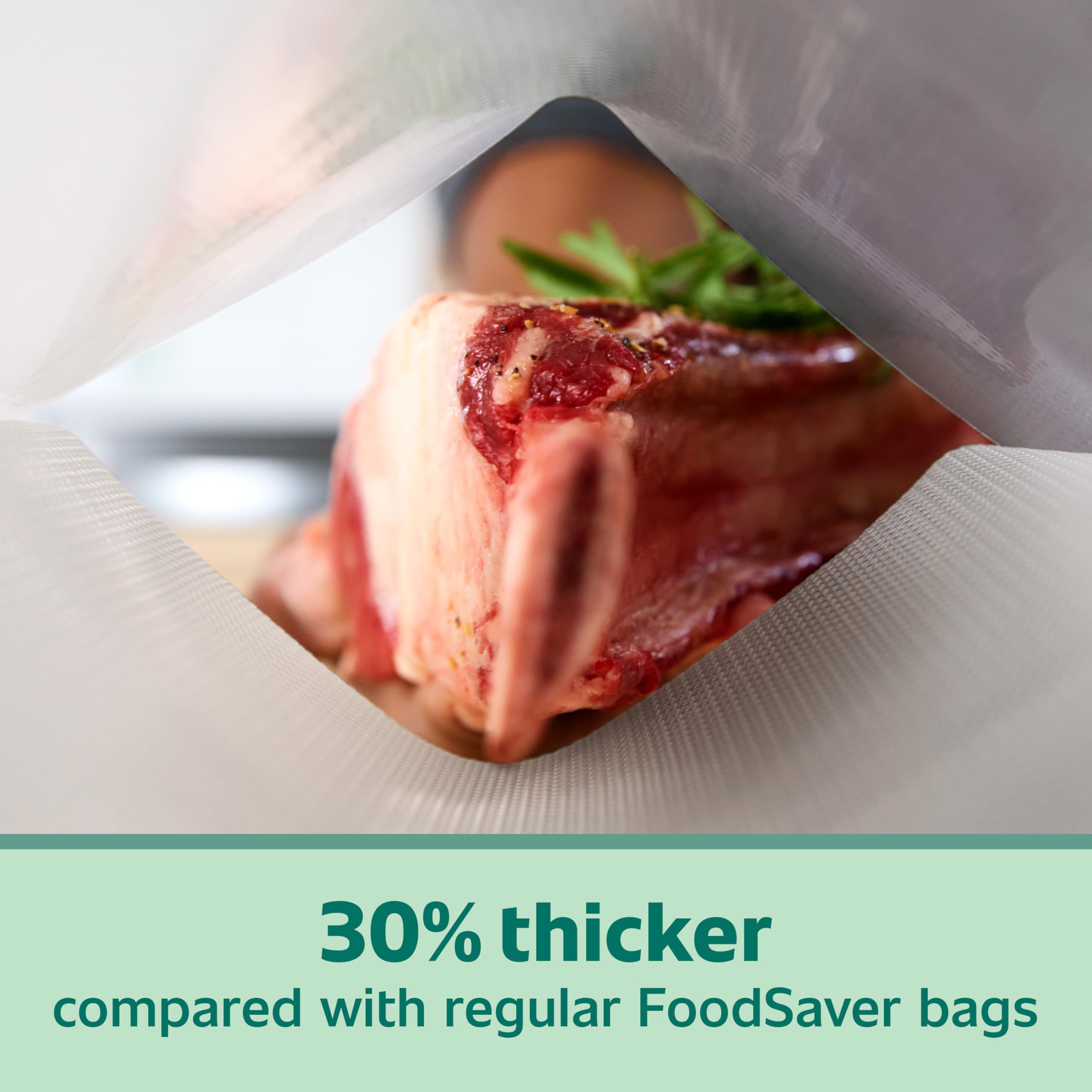 FoodSaver Gallon Vacuum Seal Bags, Heavy Duty, 28 Pack, Extended Life for Freshness, Enhanced Protection
