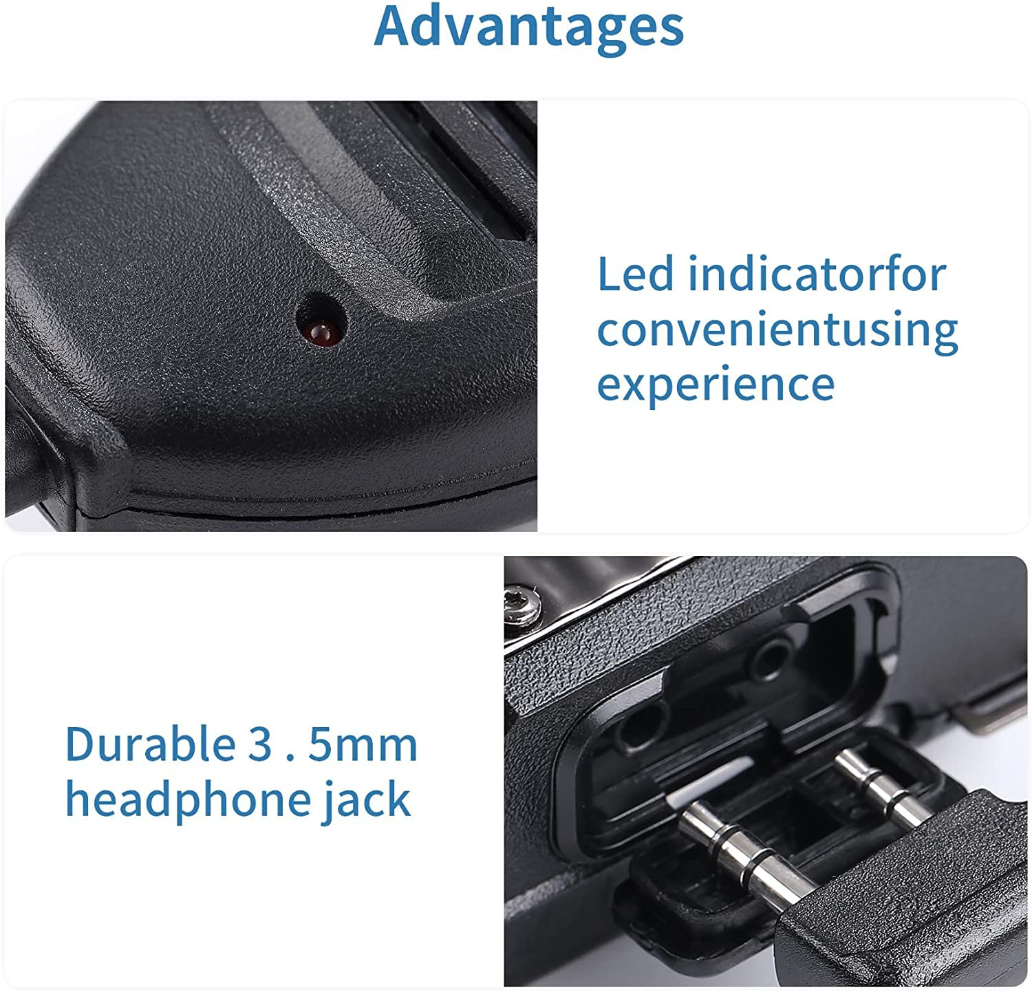 BAOFENG Two Way Radio Shoulder Handheld Speaker Mic, UV-5R Accessories,Long Range Walkie Talkies Earpiece with Mic UV-5R 5RPlus 5RA 5RB 5RC 5RD 5RE UV-82 82hp UV-S9 BF-F8HP etc.