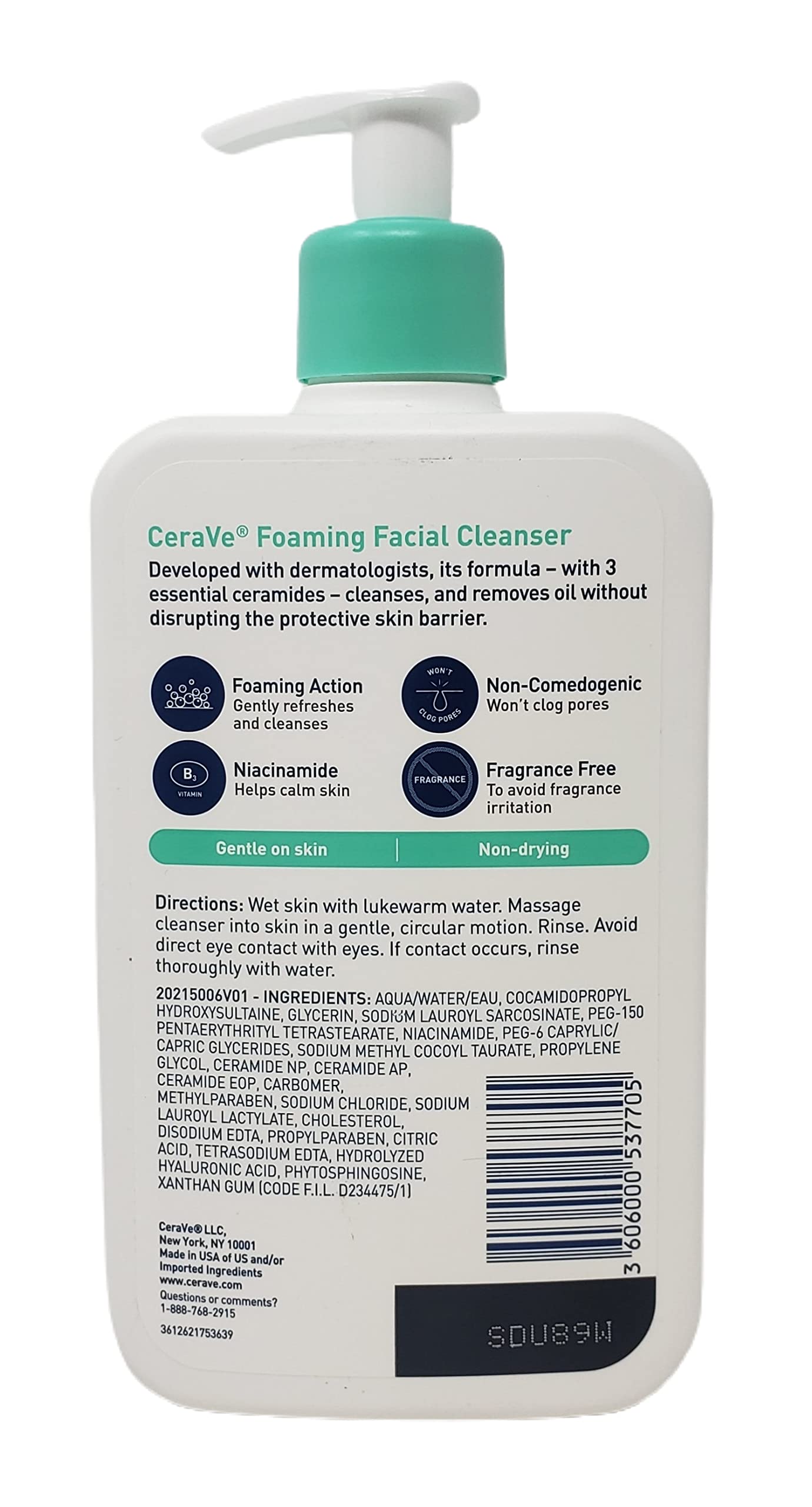 CeraVe Skin Care Bundle - Contains Hydrating Facial Cleanser (16 oz), Foaming Facial Cleanser (16 oz), and Moisturizing Cream (16 oz) Value Size Bundle