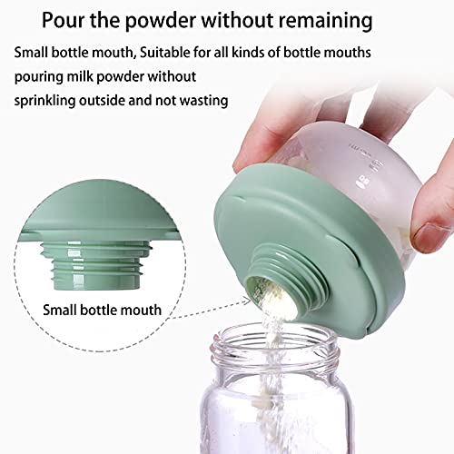 IENYPA 4 Layers Baby Milk Powder Formula Dispenser on The go, Baby Formula Containers for Travel, Formula Holder Mixer, Baby Feeding Snack Storage Container, Portable, Stackable, Non-Spill, BPA-Free