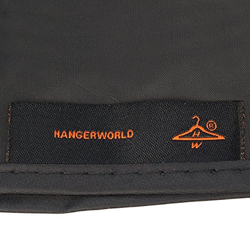 HANGERWORLD 6ft Large Black Clothes Rack Cover with 2 Zippers - Waterproof Nylon, Breathable, Dust Protector for Storage (Garment Rack Cover ONLY)