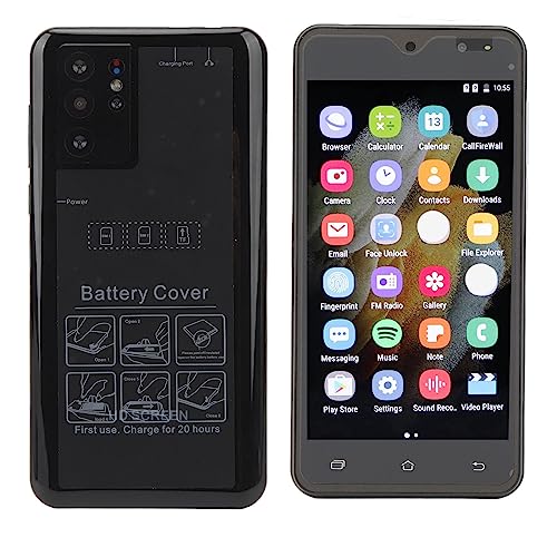 Estink S21 Ultra Android Smartphone, 6.1 Inch HD Display, 1440x Resolution, 10 Cores 12GB RAM 512GB ROM, 5000Mah Battery, Dual SiM Dual Standby, Dual Camera, Face Recognition, for Android 11(US Plug)