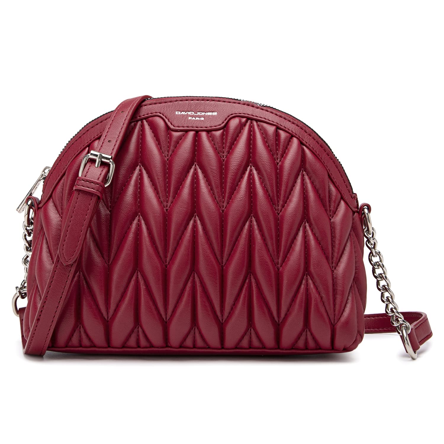 Vintage Crossbody Purse for women,Stylish Faux Leather Quilted Shoulder Bag,Medium Size Cross body Purse with Chain Strap,Red Bags