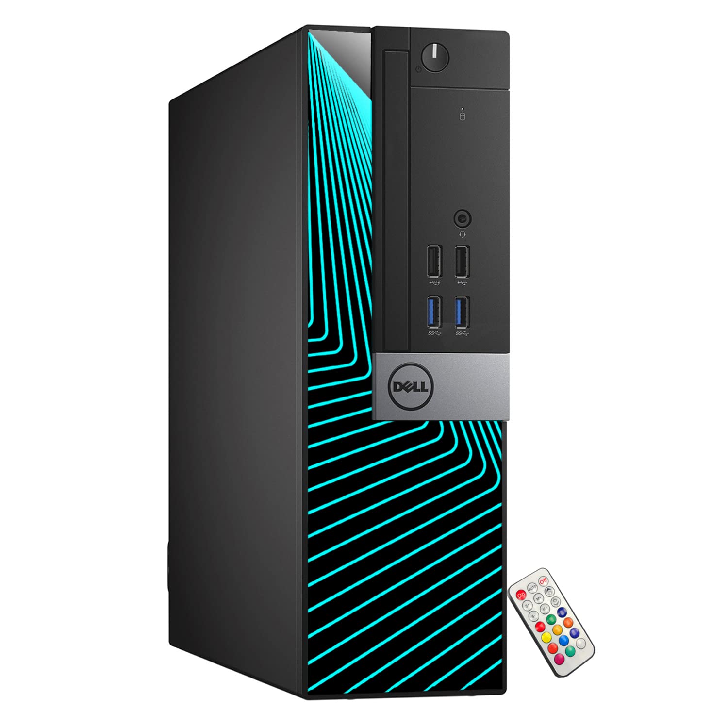 Dell OptiPlex Desktop Customized RGB Lights Computer Intel Core i7 3.40GHz 16 GB RAM 1TB SSD Windows 10 Pro - WiFi - Gaming PC Keyboard & Mouse HDMI (Renewed)