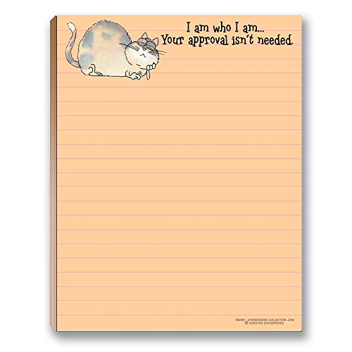 Stonehouse Collection Cat Notepads - 4 Assorted Funny Cat Note Pads - USA Made (Cat)