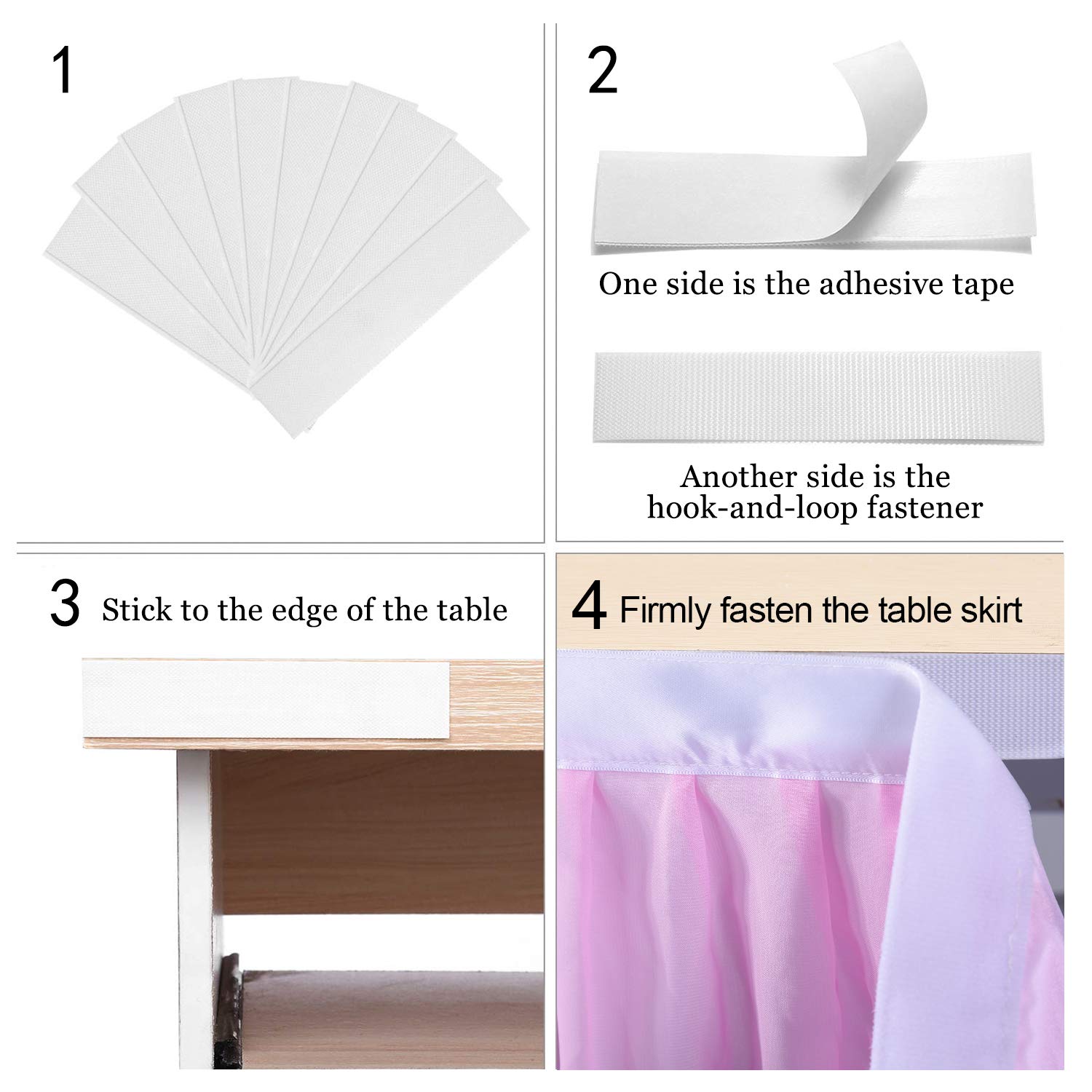HB HBB MAGIC Rainbow Table Skirt Tutu Unicorn Tablecloth for Rectangle Table 6ft Girls Birthday Unicorn Party Baby Shower
