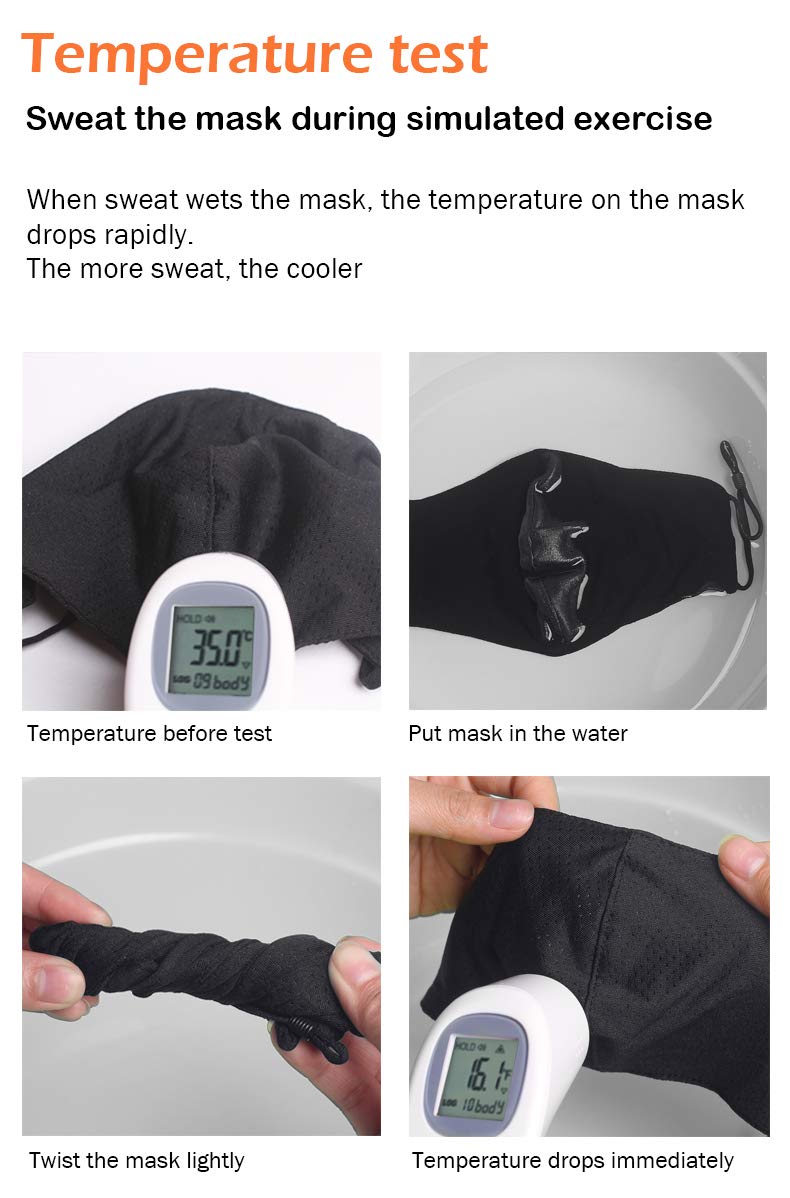 Borgasets Breathable Face Mask With Adjustable Washable Reusable Masks for Women Men