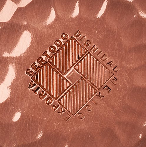 Sertodo Copper, Square Napa Bottle Coaster, Hand Hammered 100% Pure Copper, 5.5 Inch square, Set of 2