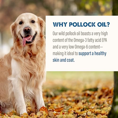 Grizzly Pollock Oil Supplement for Dogs, 32-Ounce