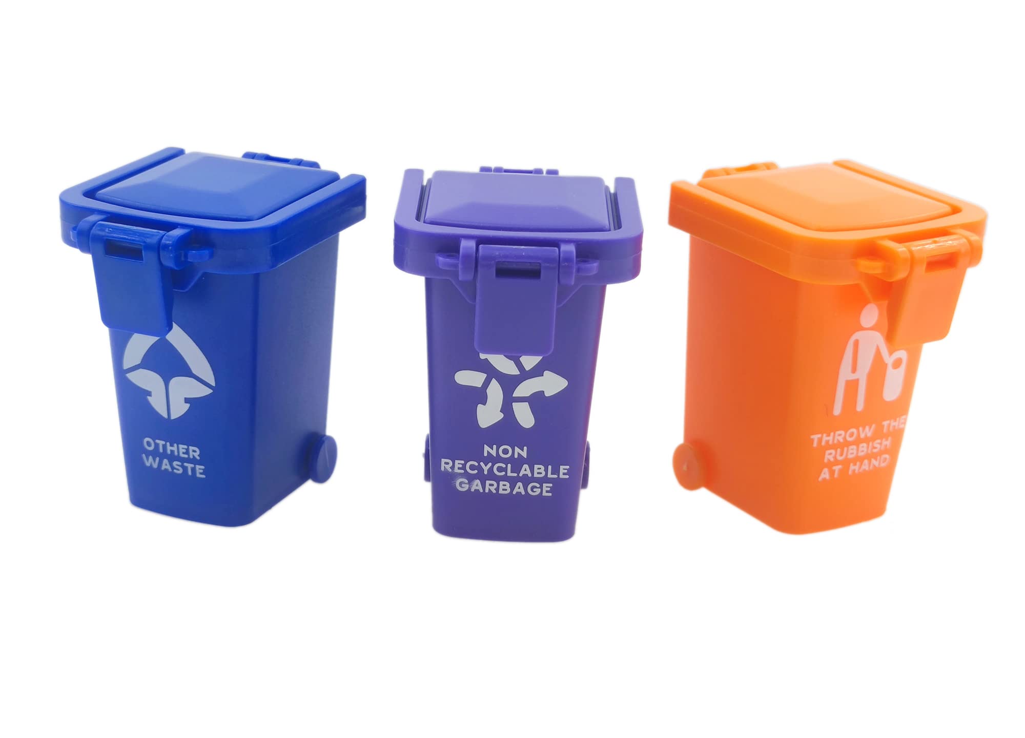 Nuanmu Trash Can Toy Kids Push Toy Vehicles Garbage Can