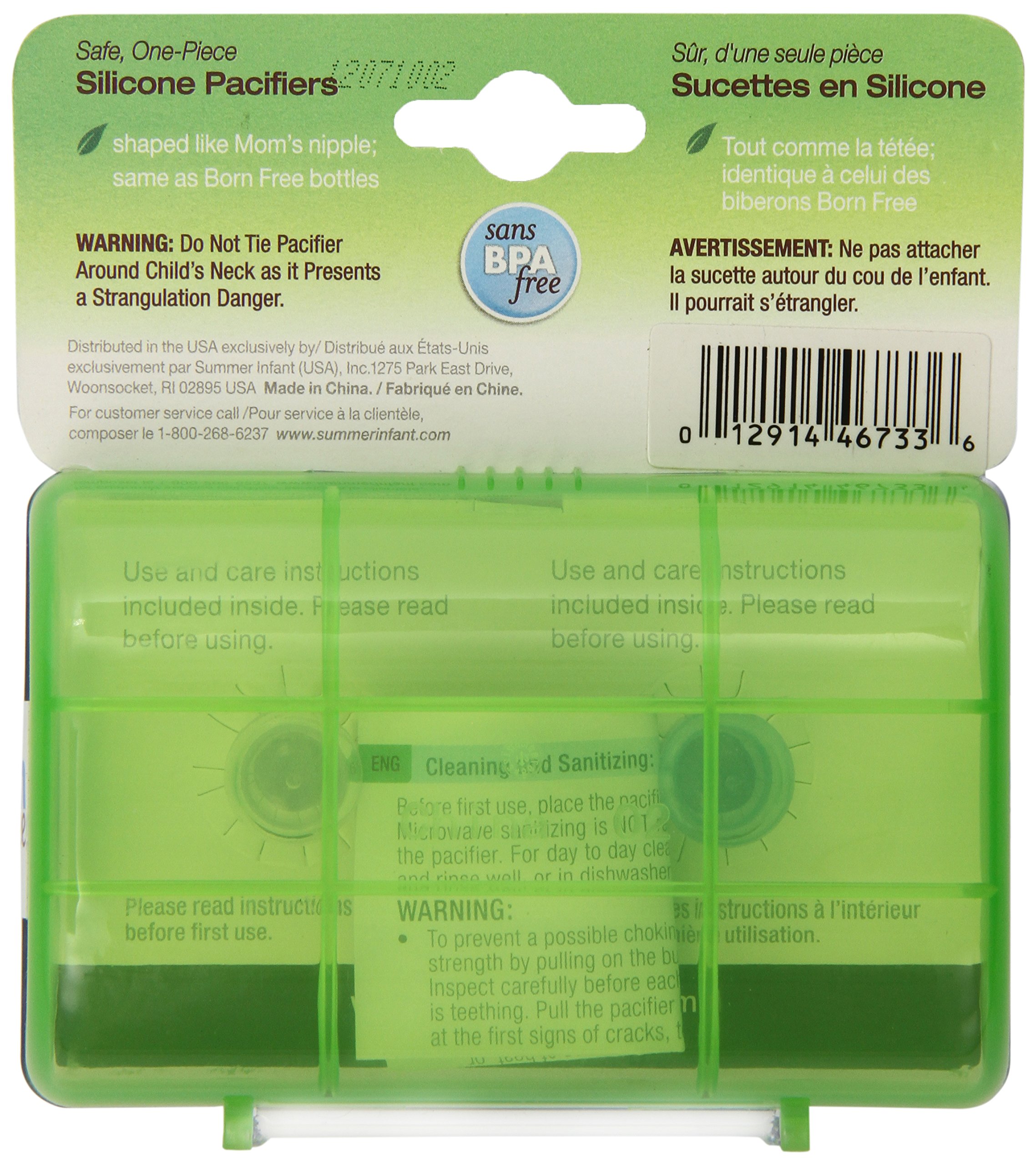 BPA-Free Bliss Natural Shape Pacifier, Blue, 6M+
