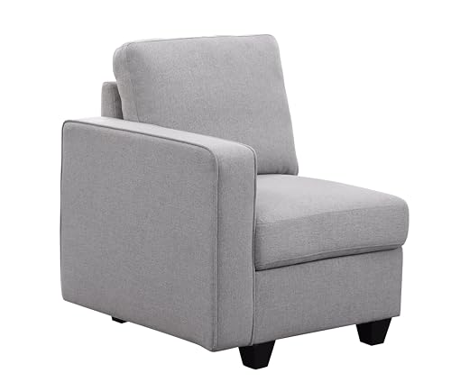 Devion Furniture EZO Sofas, Light Gray