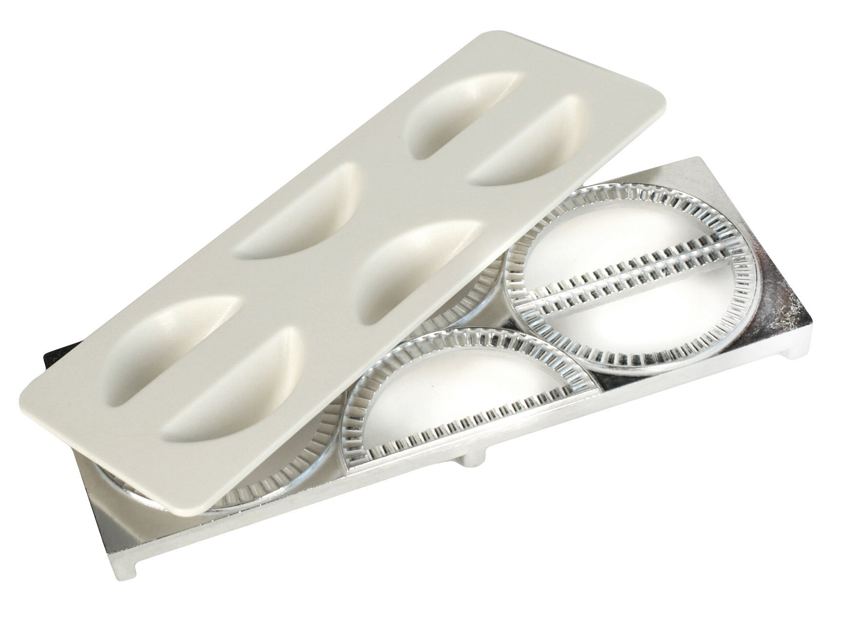 Fox Run Pierogi Maker, 4 x 10.5 x 1 inches, Metallic