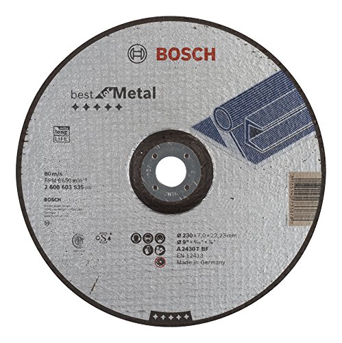 Bosch 2608603535 9.06"x7mm Grinding disc for metal cranked