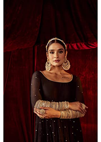Elina fashion Indian Kurti for Womens With Pant & Dupatta | Ethnic Readymade Kurtis Stitched Kurta For Women Black