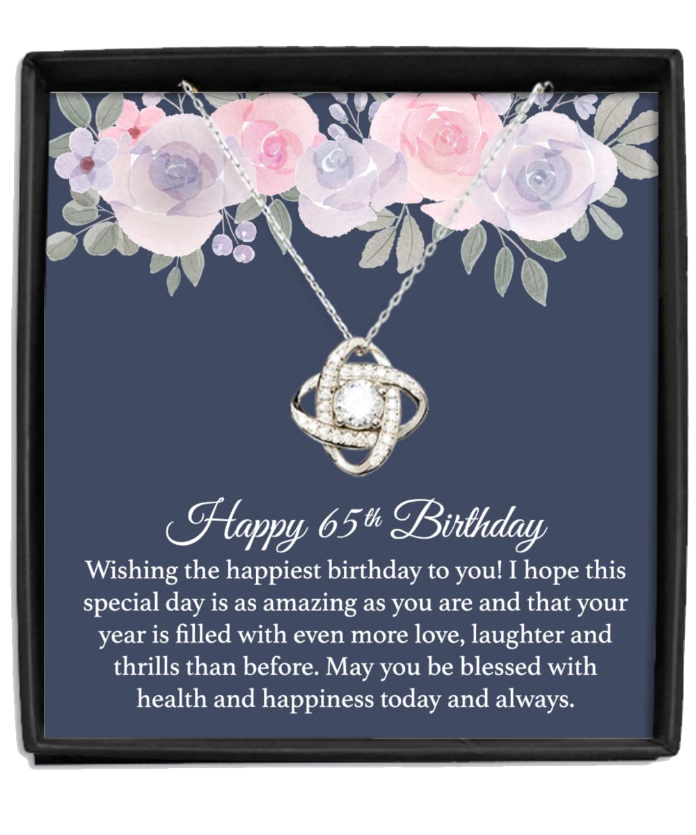 Coveted Goods 65th Birthday Gift for Women, Sterling Silver Necklace for 65 Year Old Woman’s Birthday