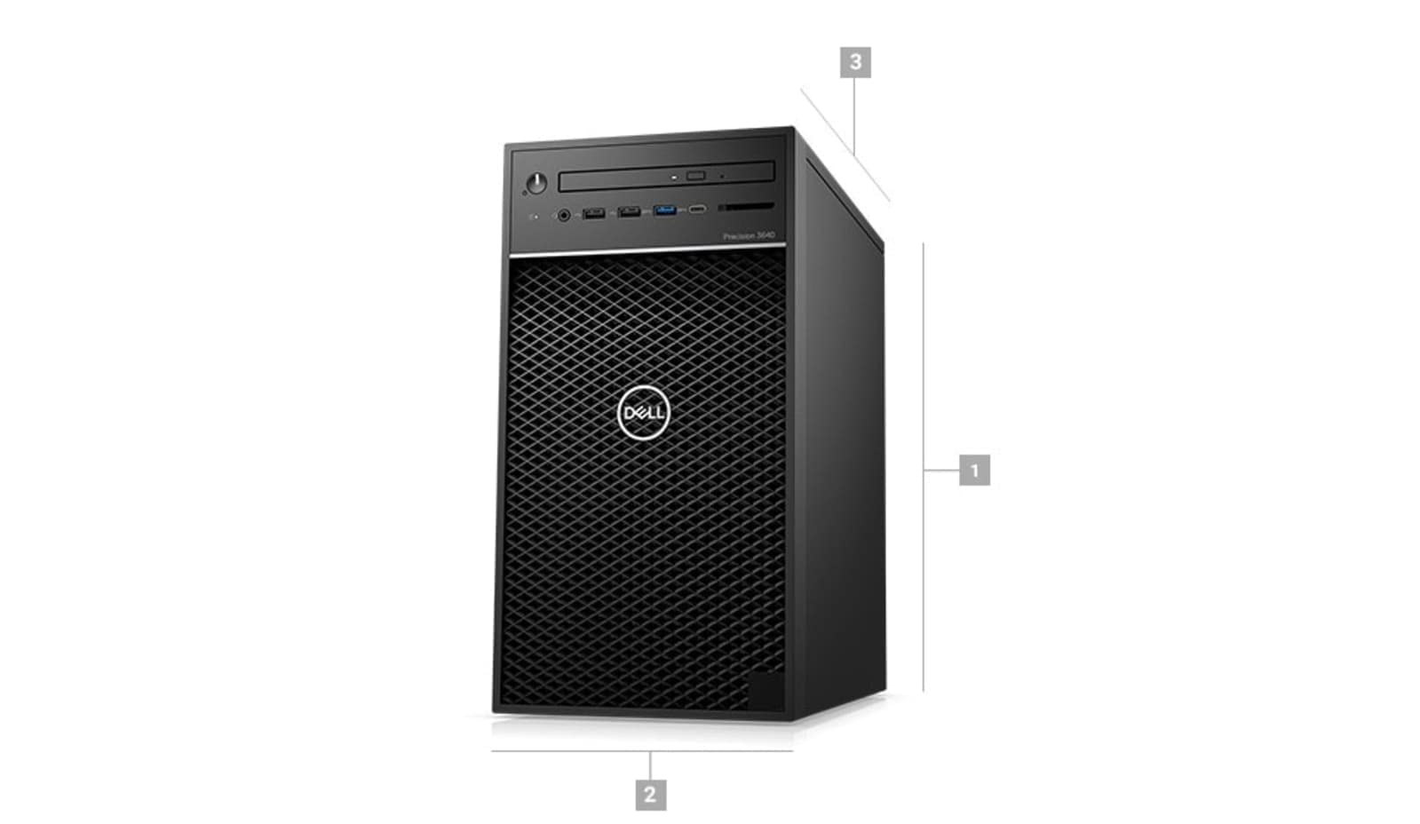 Dell Precision T3640 Workstation Desktop (2018) | Core i3-256GB SSD - 16GB RAM - RTX 2070 | 4 Cores @ 4.3 GHz - 8GB GDDR6 No OS (Renewed)
